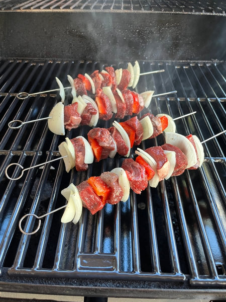 Grilled Elk Ribeye Skewers with Ginger Sauce – frontierenaturalmeats