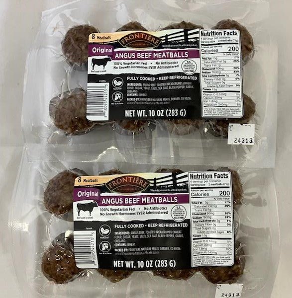 All Natural Angus Beef Meatballs, 10oz – frontierenaturalmeats