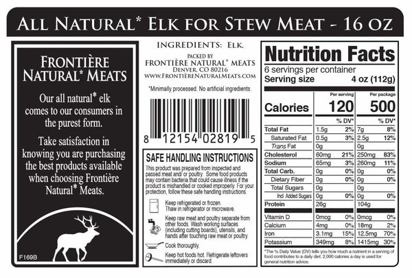 Elk Stew Meat – frontierenaturalmeats