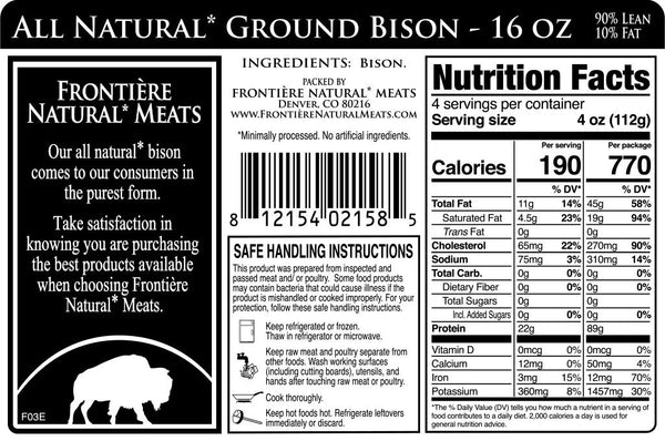 Ground Bison – frontierenaturalmeats