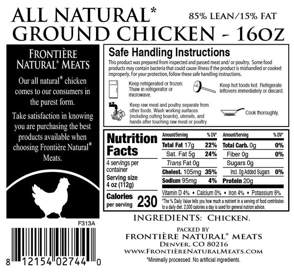 All Natural Ground Chicken – frontierenaturalmeats